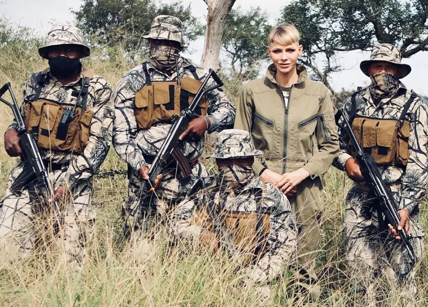 Prenses Charlene gergedanlar için Güney Afrika'da | NTV Haber