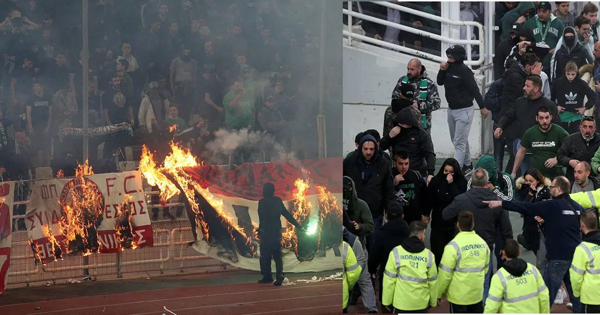 Panathinaikos-Olympiakos tamamlanamadı | NTV Haber