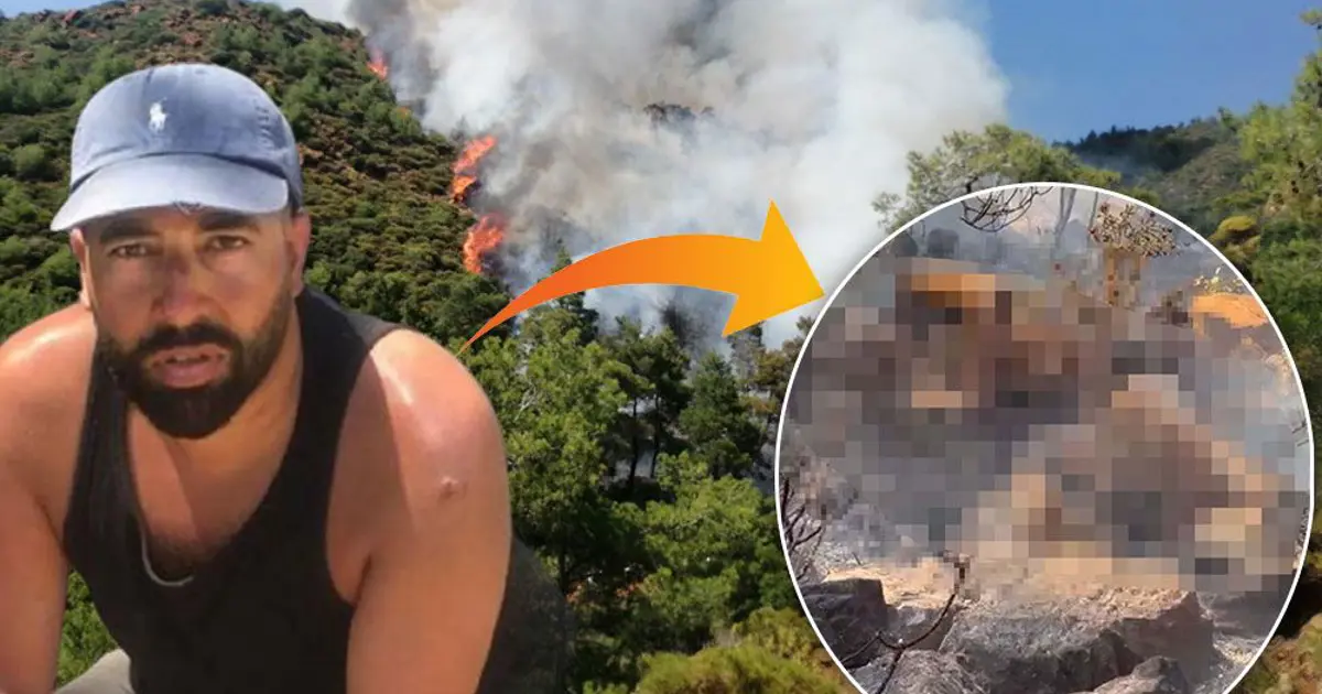 Marmaris'te yanan ormandaki cesedin kimliği belli oldu: Son görüntüsü ...