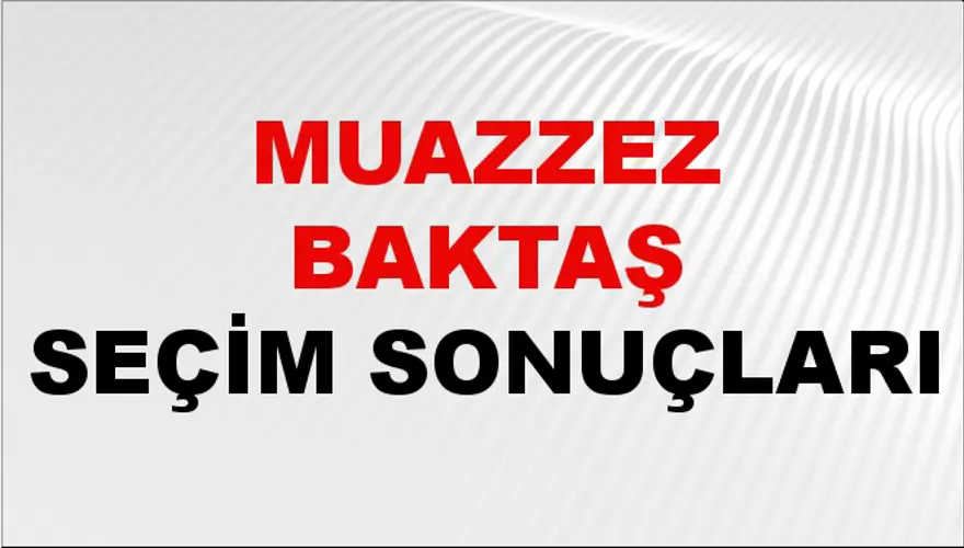 Muazzez Baktaş Seçim Sonuçları 2024 Canlı: 31 Mart 2024 Türkiye Muazzez ...