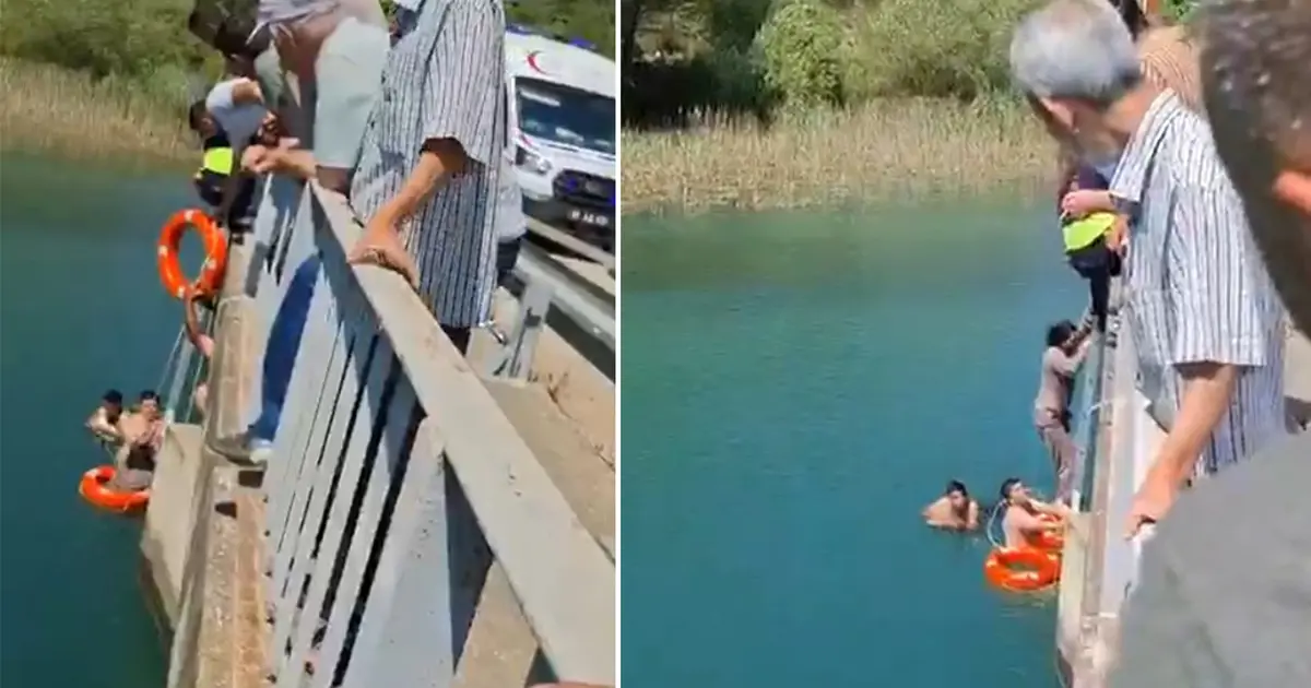 Adana'da köprüden göle düşen kadın yürekleri ağza getirdi | NTV Haber