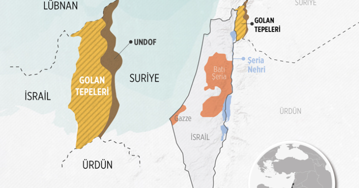 Golan Tepeleri nerede, İsrail için neden önemli? Golan Tepeleri'nin ...