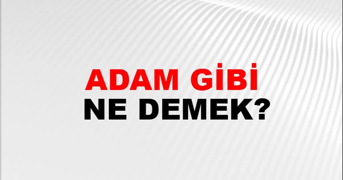 Adam Gibi Nasıl Yazılır? | NTV Haber