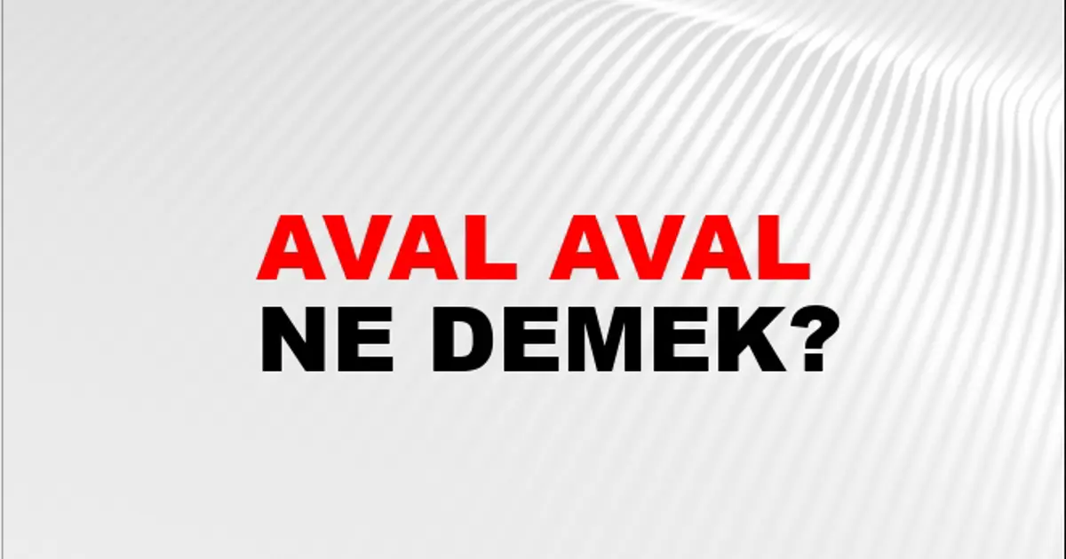 Aval Aval Nasıl Yazılır? | NTV Haber