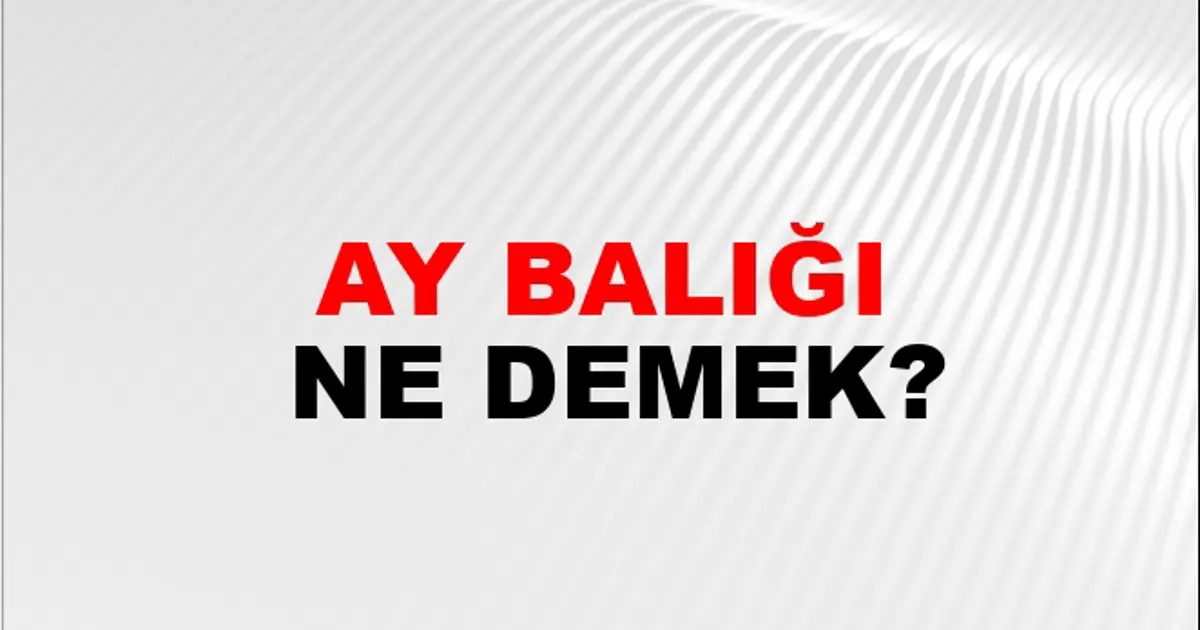 Ay Balığı Nasıl Yazılır? | NTV Haber