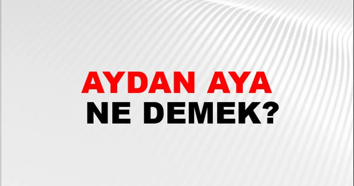 Aydan Aya Nasıl Yazılır? | NTV Haber
