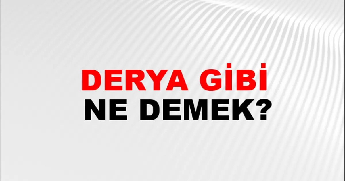Derya Gibi Nasıl Yazılır? | NTV Haber