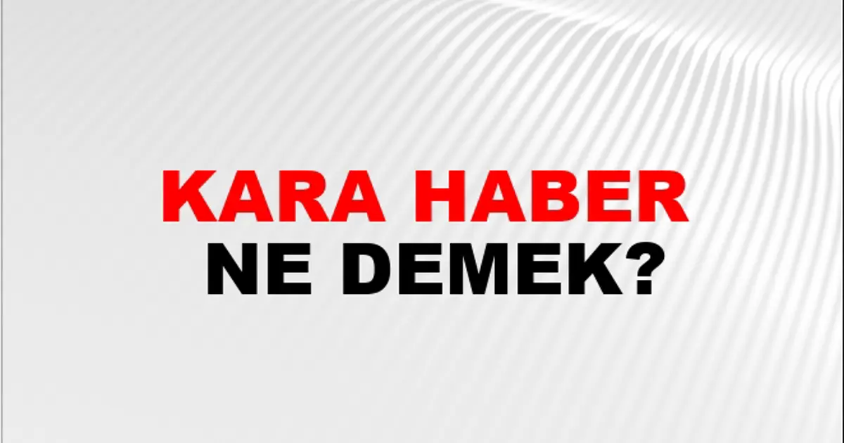 Kara Haber Nasıl Yazılır? | NTV Haber
