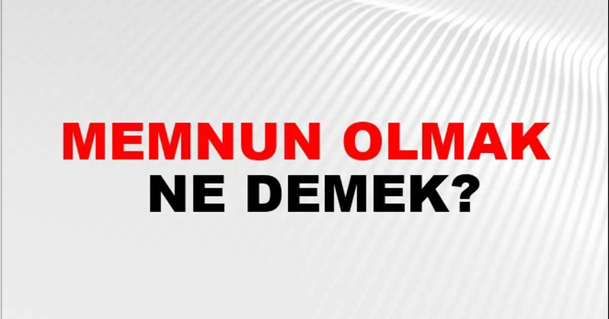 Memnun Olmak Nasıl Yazılır? | NTV Haber