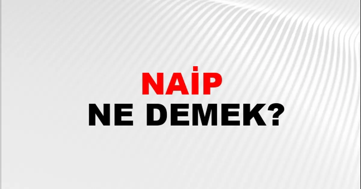 Naip Eş Anlamlısı - Naip Kelimesinin Eş Anlamlısı Nedir? | NTV Haber