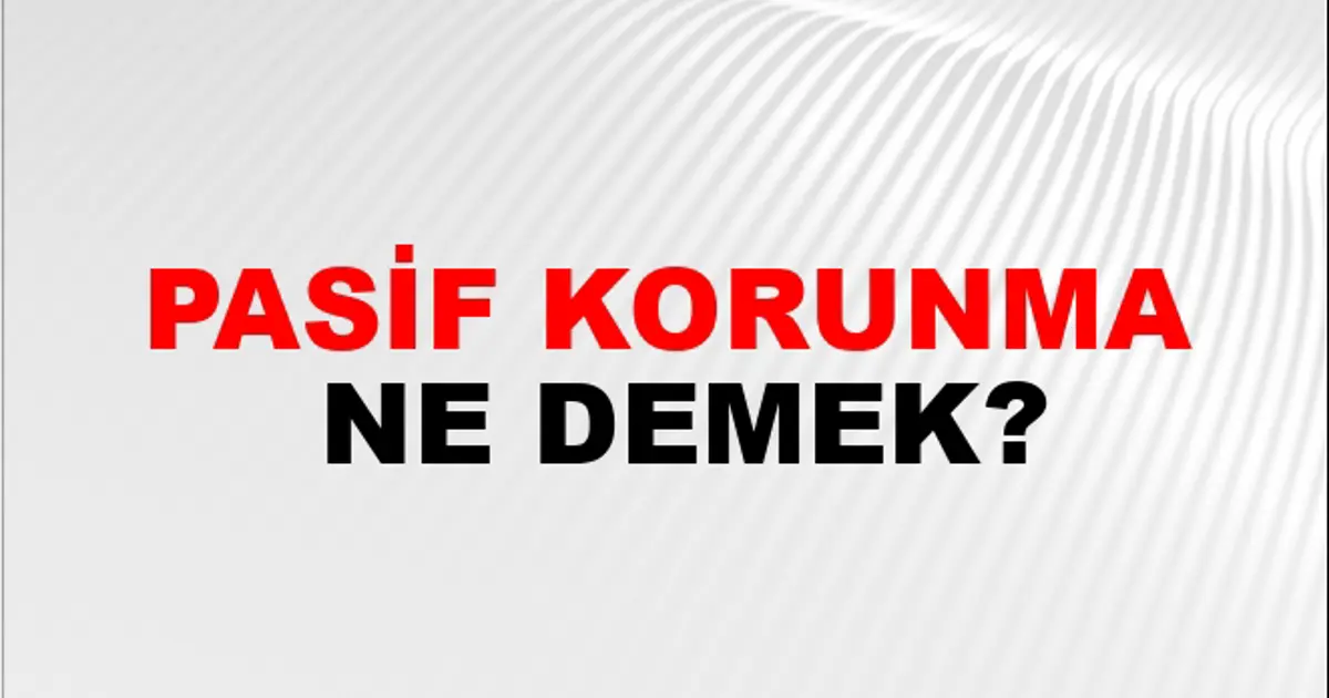 Pasif Korunma Nasıl Yazılır? | NTV Haber
