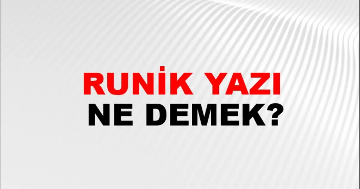 Runik Yazı Nasıl Yazılır? | NTV Haber