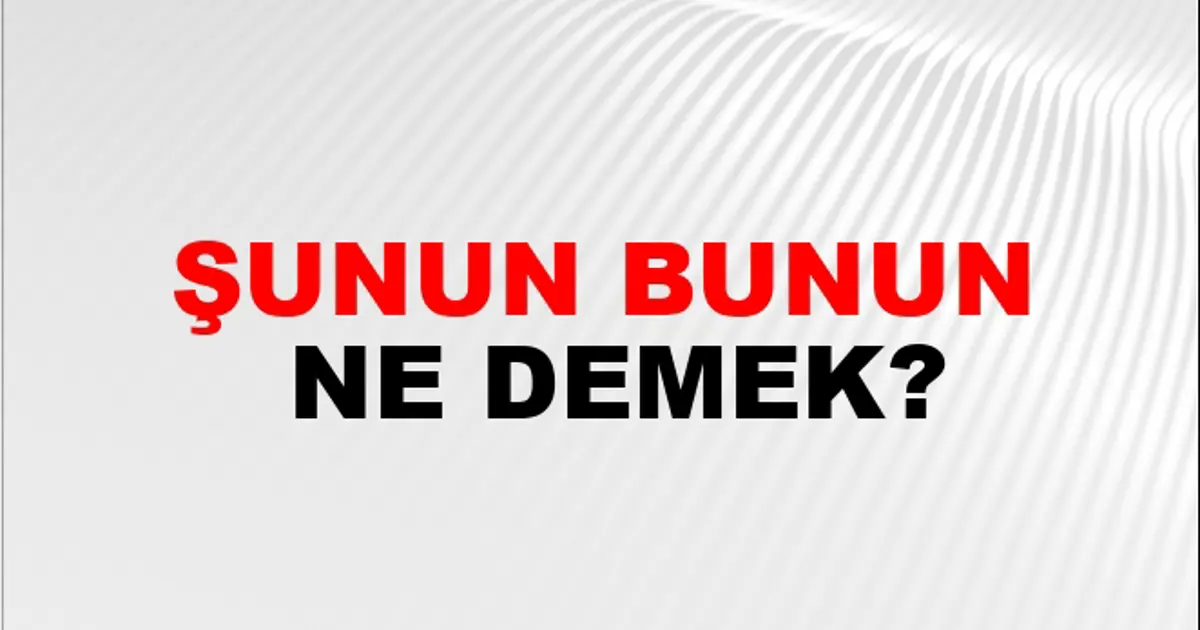 Şunun Bunun Nasıl Yazılır? | NTV Haber