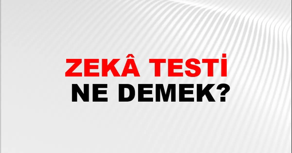 Zekâ Testi Nasıl Yazılır? | NTV Haber