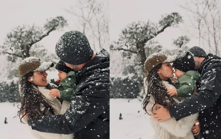 Ünlü isimlerin kar sevinci. Yıldırım ailesinden mutluluk pozları | NTV ...